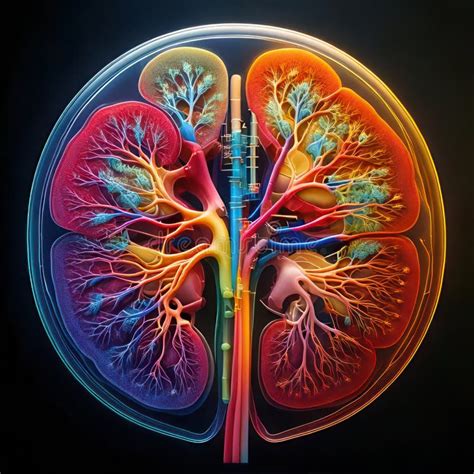 Detailed Internal View Of Human Lungs Showcasing Intricate Structures