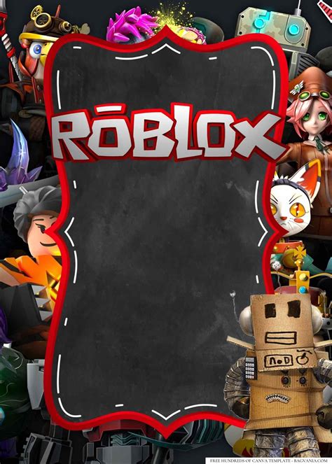 22 Roblox Birthday Invitation Templates Birthday Invitations Birthday Invitation Templates