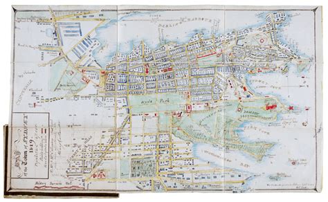 Australia—henry Callander Manuscript Map Of Sydney Hand Coloured