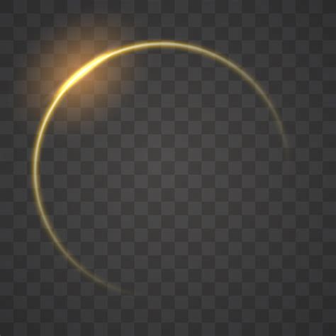 Premium Vector Gold Circles Frame With Glitter Light Effect A Golden