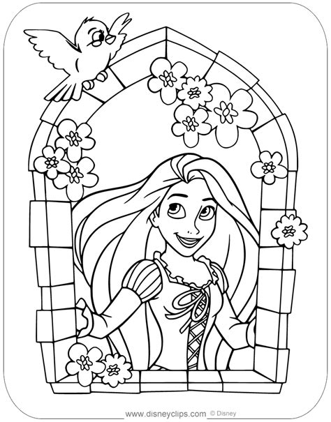 Rapunzel Coloring Pages Pinterest