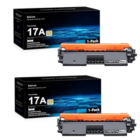 17a Cf217a Toner Cartridge 2 Pack With Chip 17a High Yield Black Toner
