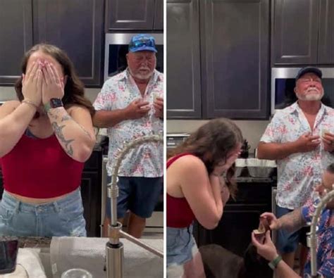 Dad Breaks Down In Tears After Seeing His Daughter Getting Engaged