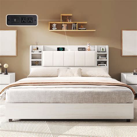 Ebern Designs Bed Frame With Headboard Platform Bed Frame With 4