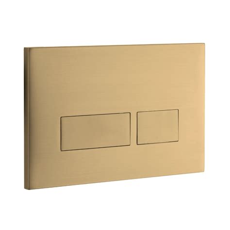 Abacus Trend 2 Brushed Brass Flush Plate Sanctuary