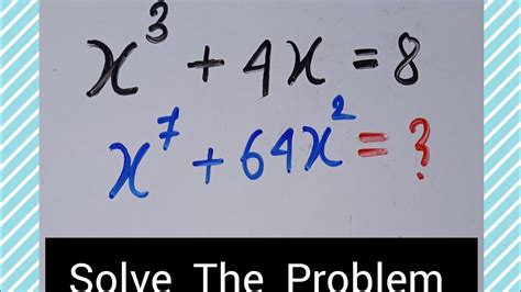 A Beautiful Algebraic Math Problem Can You Solve This Youtube