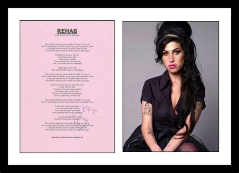 Amy Winehouse 1983 2011 Rehab Music Legend Genuine Hand Signed