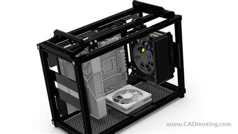 铝合金diy电脑机箱三维模型 Cad模型网海量3d模型图纸免费下载。