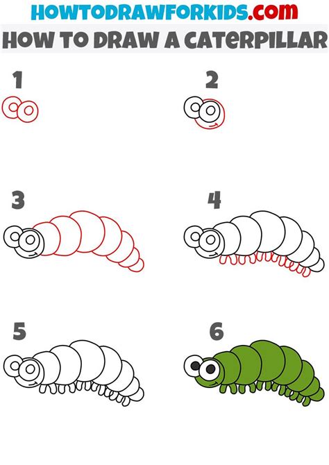 Learn How To Draw Caterpillar With Fun Tutorials Artofit