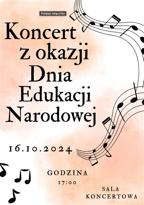 Koncert Z Okazji Dnia Edukacji Narodowej 16 10 2024 Państwowa Szkoła Muzyczna I I Ii Stopnia W