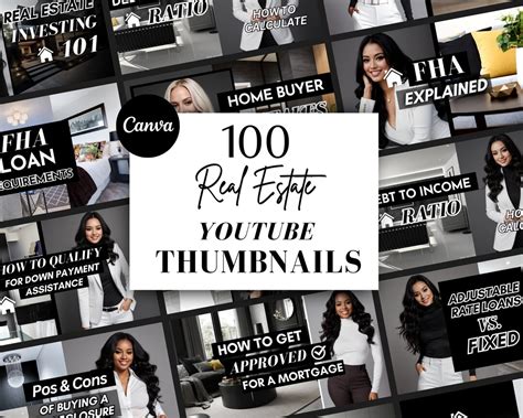 Real Estate Thumbnail Templates Youtube Thumbnail Templates Real