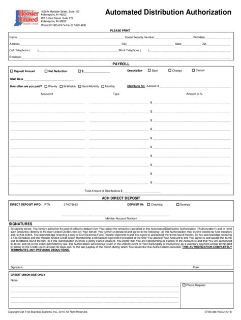 Fillable Online Automated Distribution Authorization Fax Email Print Pdffiller