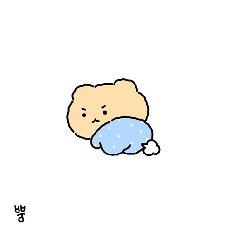 일상잡담 망그러진곰 좋아하는 톨들 있어 이번에 망곰이 인스타에 프사 올라왔던 거 받았는데