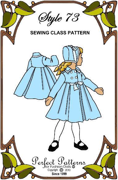 Pdf 10 Ann Estelle Or Patsy Doll Clothes Pattern Dress Coat Bonnet No Pdf 73ae10 Doll