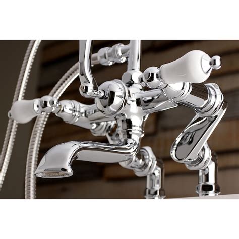 Kingston Brass Vintage Polished Chrome 3 Handle Residential Deck Mount