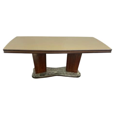 Pallissandro Alps Green Marble Base Ceramic Table Attributed To