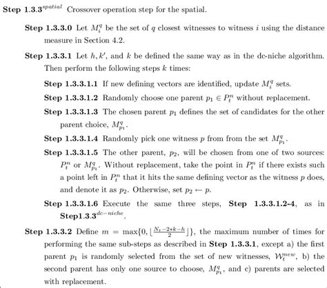 Pseudocode For The Crossover Operation Step In The Spatial Download