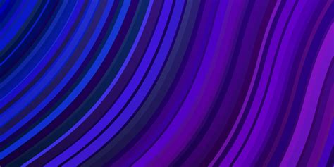 Dark Pink Blue Vector Pattern With Wry Lines Illustration In Halftone Style With Gradient