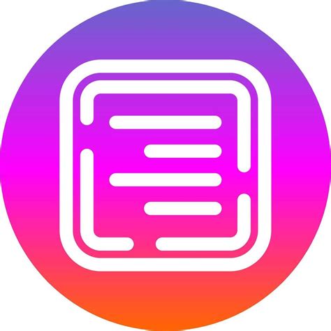 Right Align Line Gradient Circle Icon 39181681 Vector Art At Vecteezy