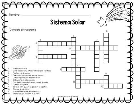 Hojas De Trabajo Sobre El Sistema Solar Bogglesworldeslcom Libro Para