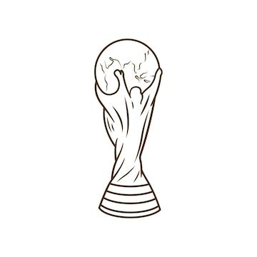 World Cup Trophy Premium Vector