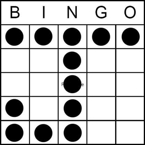 Bingo Game Pattern Letter J