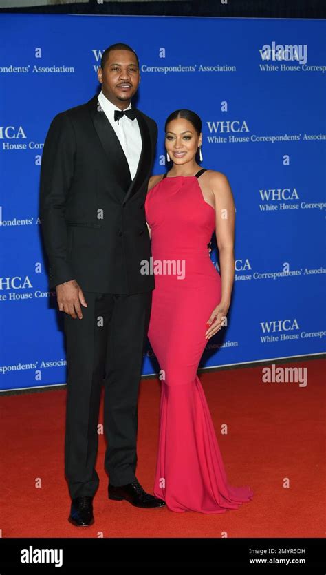 Carmelo Anthony And Wife La La Anthony Attend The White House