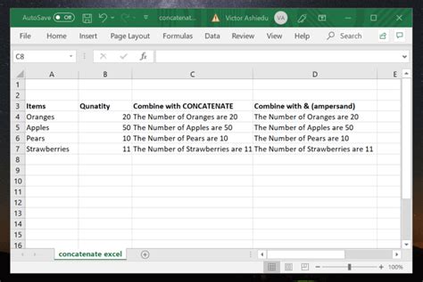 Concatenate Excel How To Concatenate Join Columns And Strings