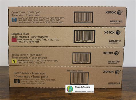 Genuine Xerox Toner Set Sealed Boxes 006r01509 006r01510 006r01511