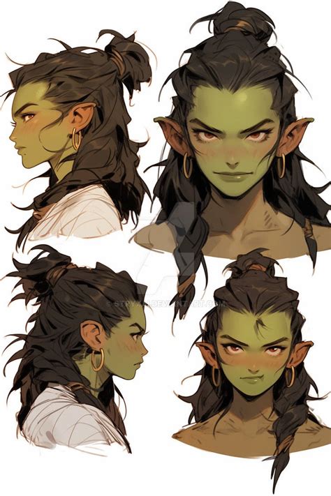 Open Adoptable Half Orc Woman 3 By Stryxai On Deviantart