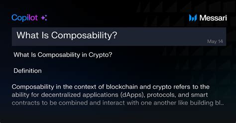 Composability Explained Messari