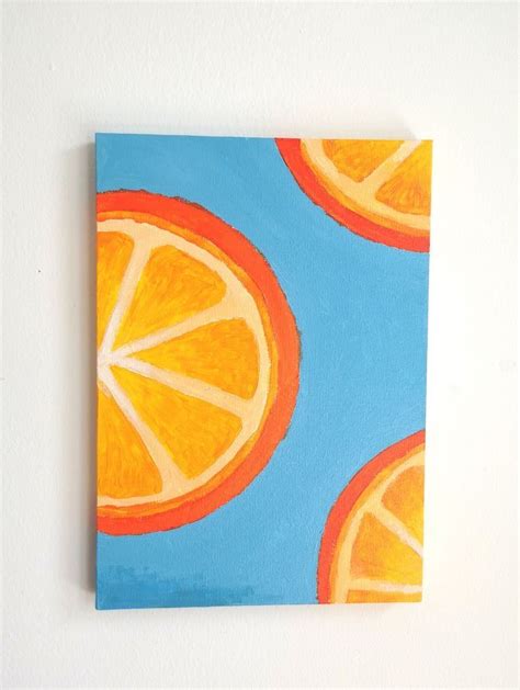 Orange Slice Acrylic Artwork