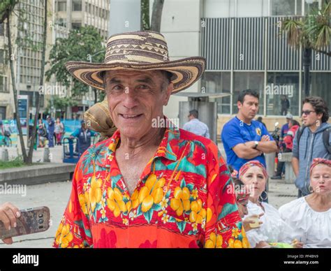 Bogota Colombia September 09 2017 Portrait Of Man Frorm Colombian