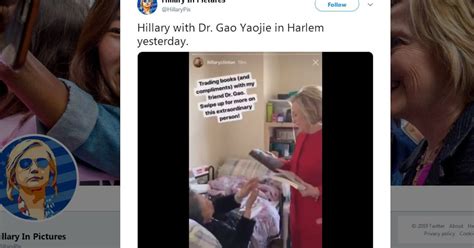 希拉里探望艾滋病斗士高耀洁 称赞她是勇敢的人 普通话主页