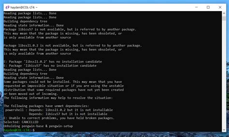 Unable To Install Powershell Failed Dependencies · Issue 405 · Whitewaterfoundrypengwin · Github