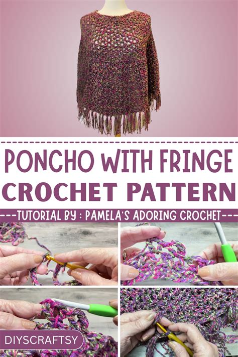 How To Finish A Crochet Poncho With Fringe Like A Pro Diyscraftsy