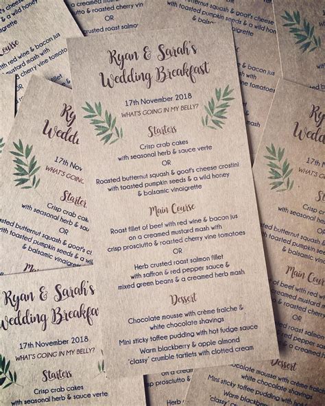 Rustic Breakfast Menu At Brittany Wertz Blog