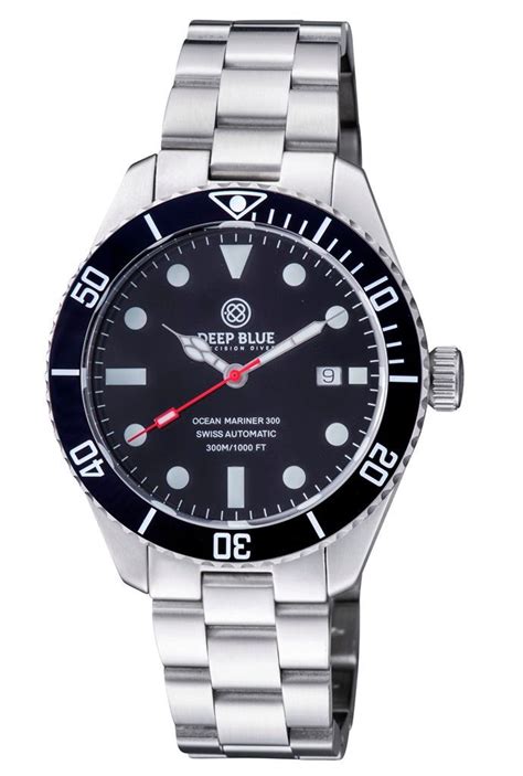 Ocean Mariner 300 42mm Black Dial Swiss Automatic Bracelet Diver