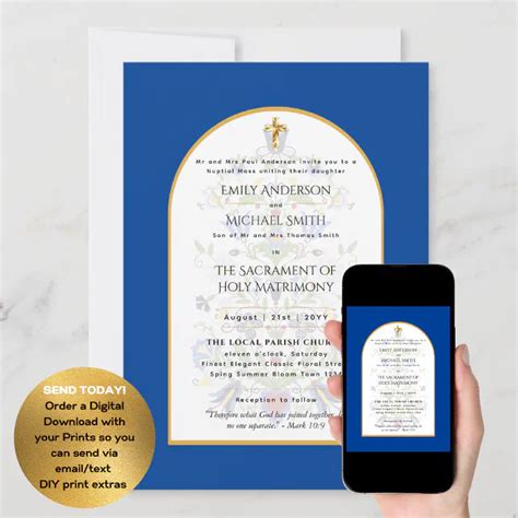 Traditional Catholic Wedding Invitation Wording Timeless Phrasing For