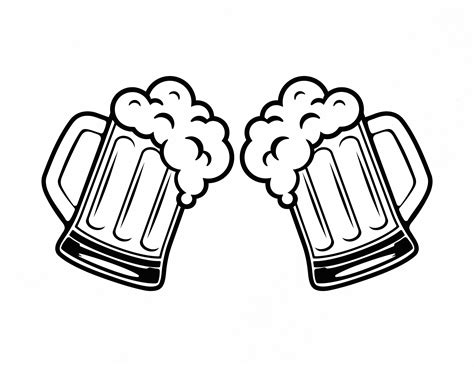 Beer Mug Silhouette Clip Art
