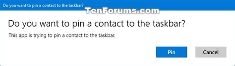 Pin And Unpin People Contacts On Taskbar In Windows Tutorials