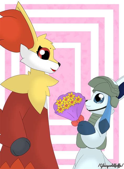 Giving Delphox A Bouquet By Glacycoldcoffe On Deviantart