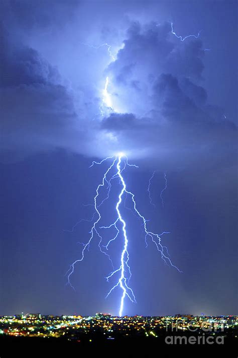 Blue Lightning Storm