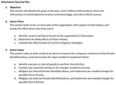 Data Security Plan Template 55 Koleksi Gambar