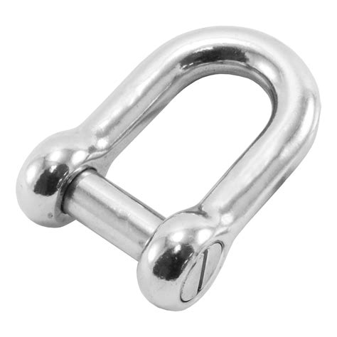 3 8 Type 304 Stainless Steel Flat Pin D Shackle