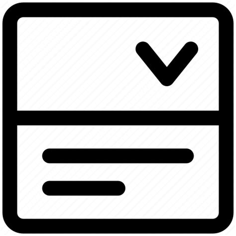 Form Field Layout User Interface Dropdown Menu List Icon
