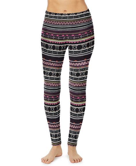 Cuddl Duds Fleecewear With Stretch Leggings Purple Fairisle Cheapundies