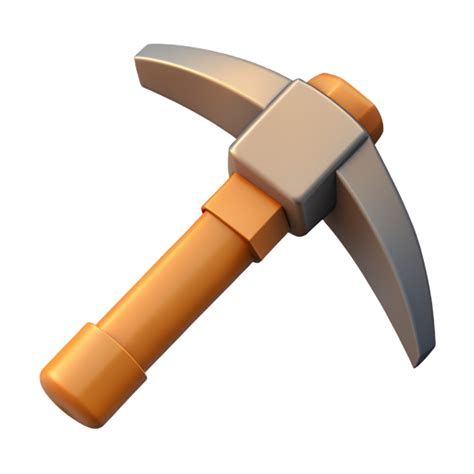 Pick Axe Tool 3d Illustration 46594884 Png