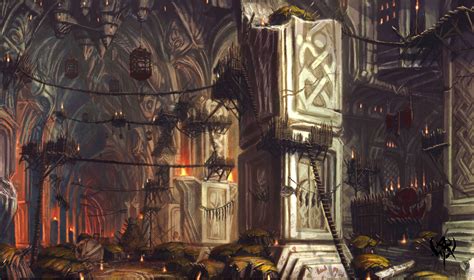 Dwarven City Fortress Concept Art Concept Art