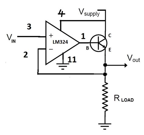Operational Amplifier Problem With A Voltage Follower Transistor